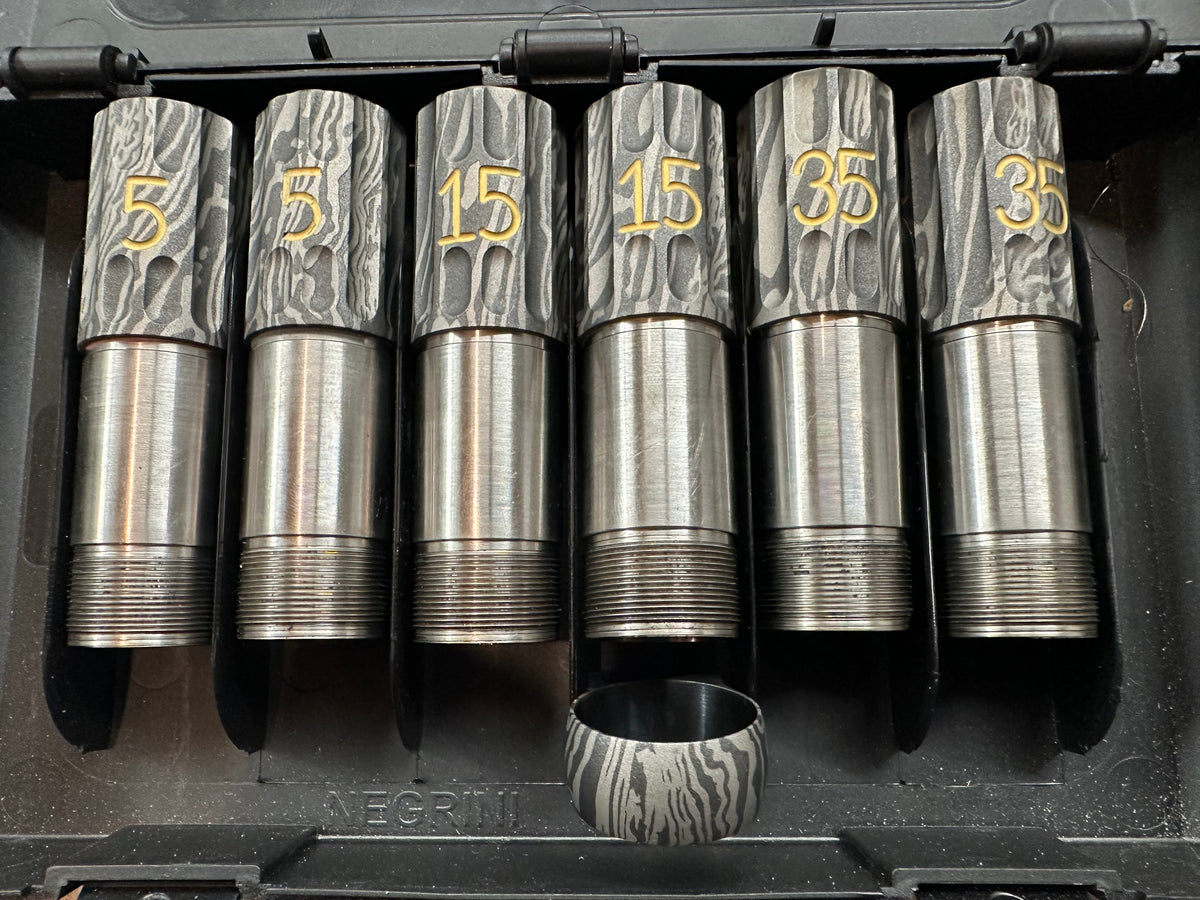 Extreme Custom Finish Titanium Choke Tubes and Barrel Hanger 12 Gauge ...