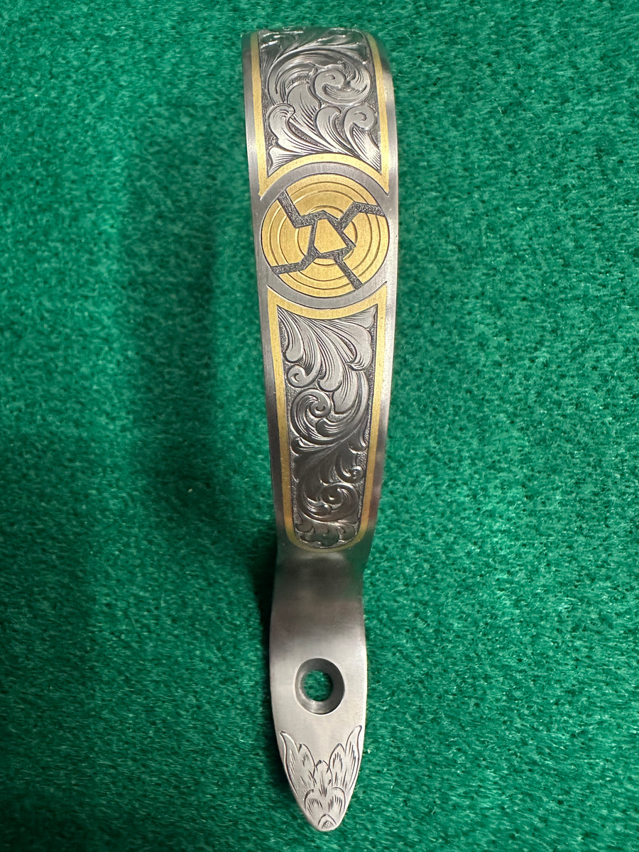 Engraved Krieghoff K80 trigger guard - Broken Gold Clay w/Gold Boarder ...